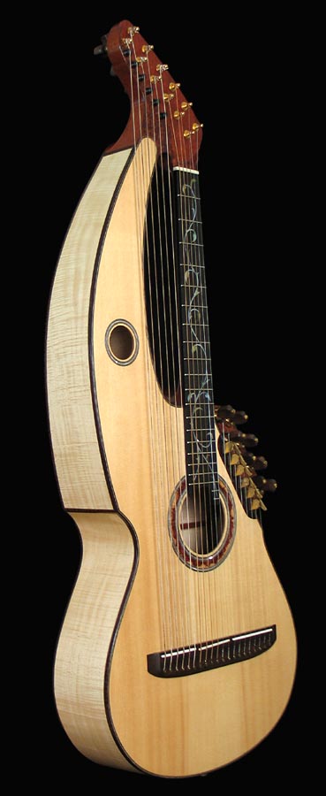 Milburn 20-string Concert Harp Guitar at Harp Guitar Music